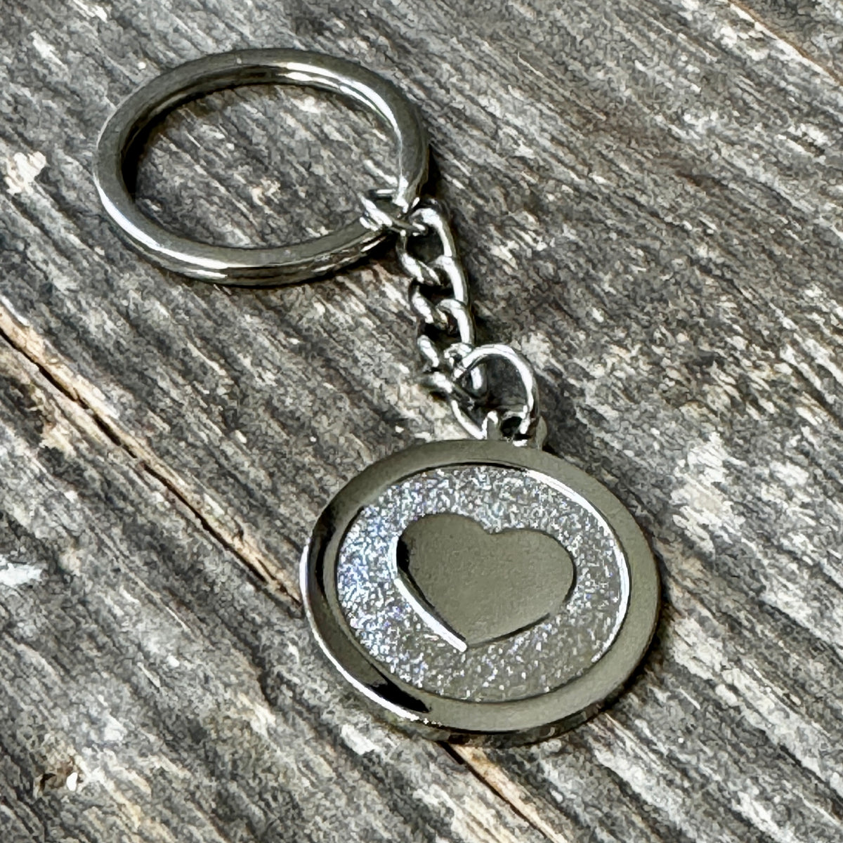 LIVE THE LOVE - Heart Logo Keychain – davepettigrew